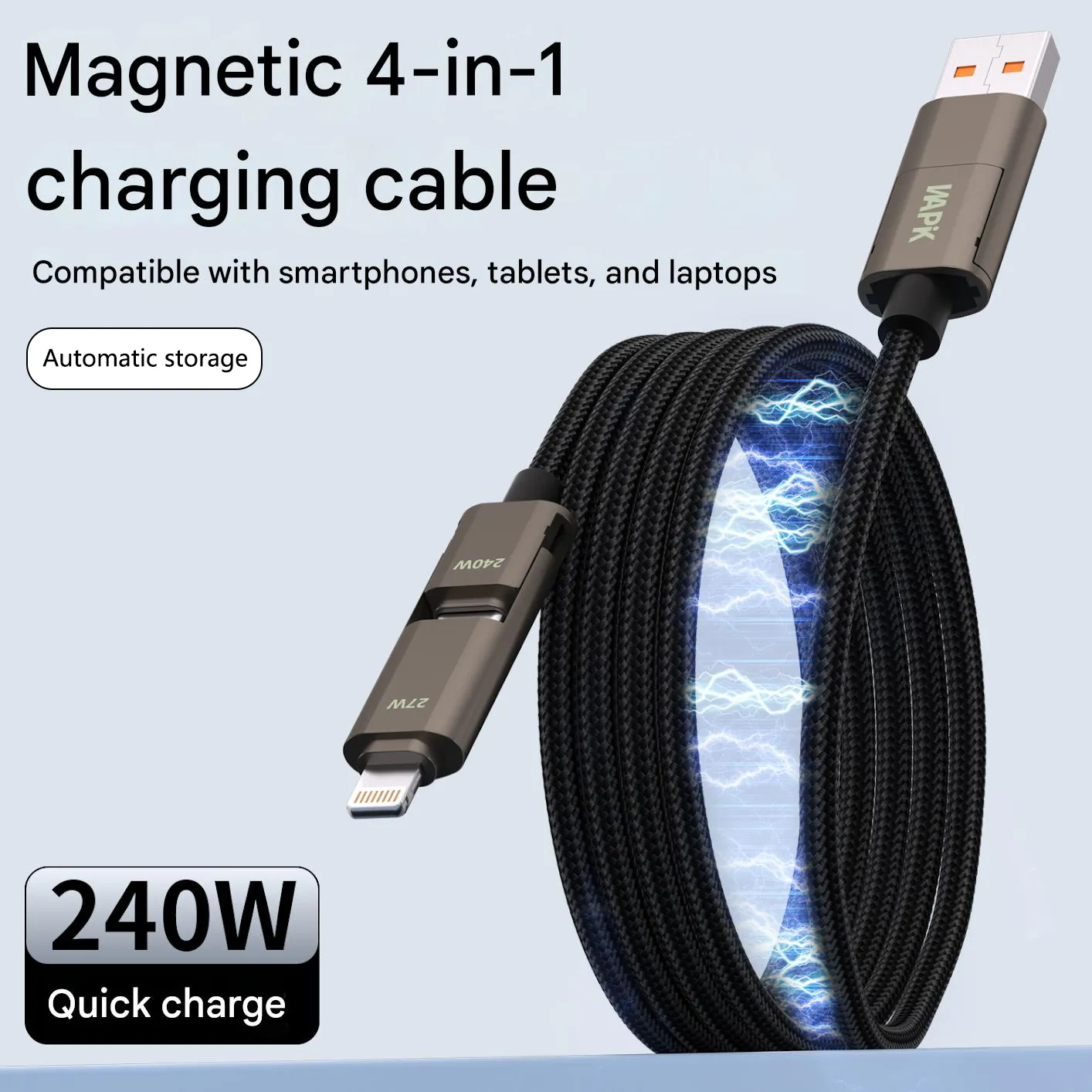 4-In-1 Magnetic Data Cable