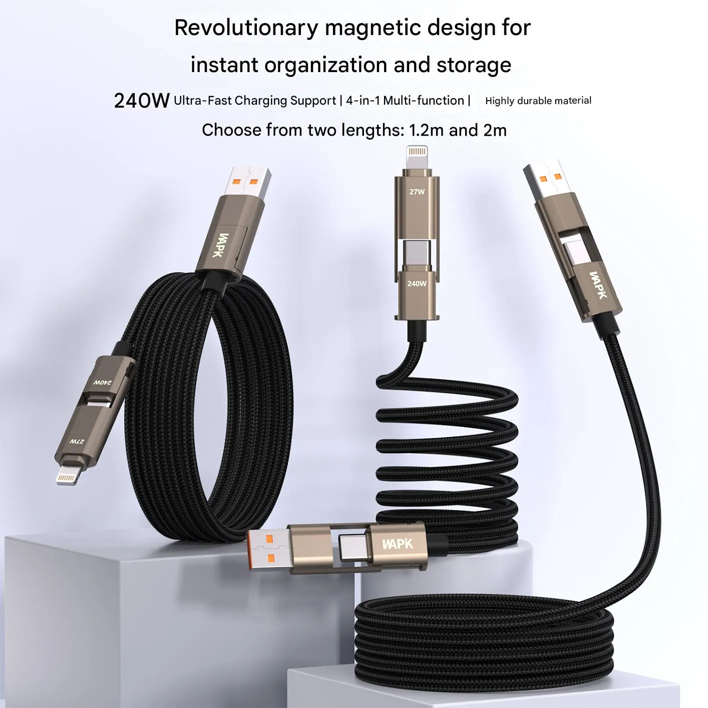 4-In-1 Magnetic Data Cable